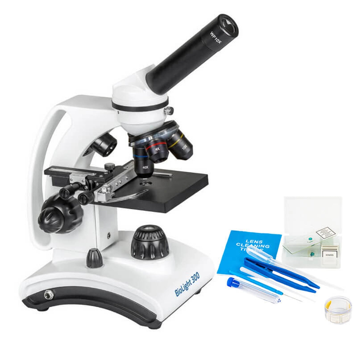 Microscop biologic monocular BioLight 300 (40-400x) cu LED| Microscop ...